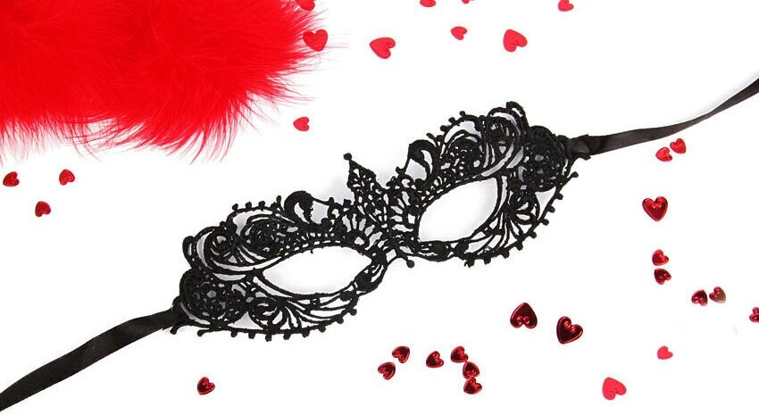 Аксессуар для ролевых игр Маска ажурная кэролин цвет чёрный, текстиль