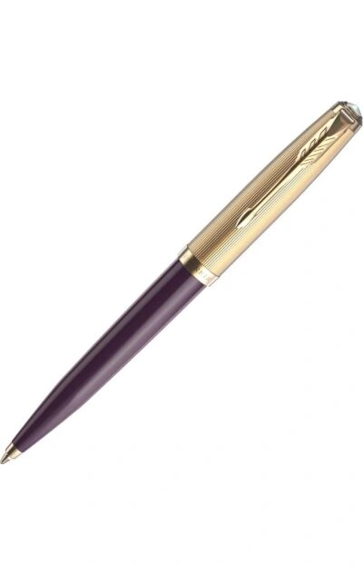 Ручка шариковая Parker 51 Deluxe Plum GT, цвет чернил черный (cw2123518)
