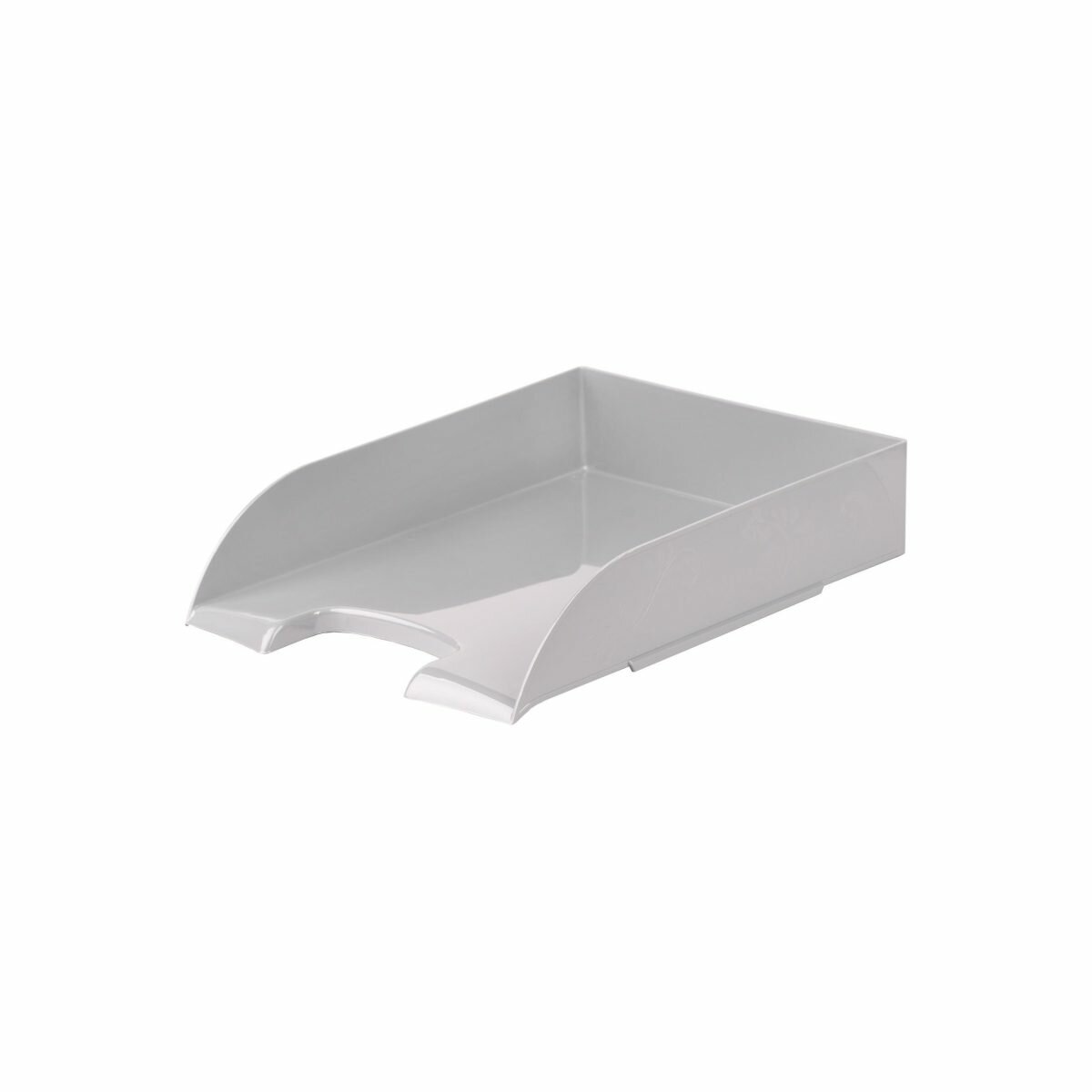 Лоток для бумаг горизонтальный Комус Русская Серия, темно-серый (1603694)