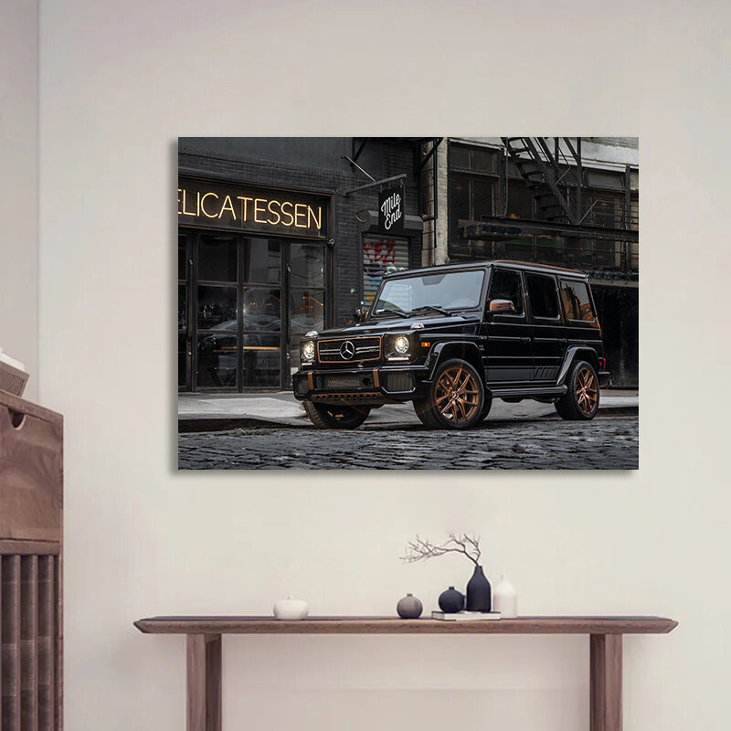 Картина авто / мерседес, картины на стену для интерьера / мужчине, 20х30 см.