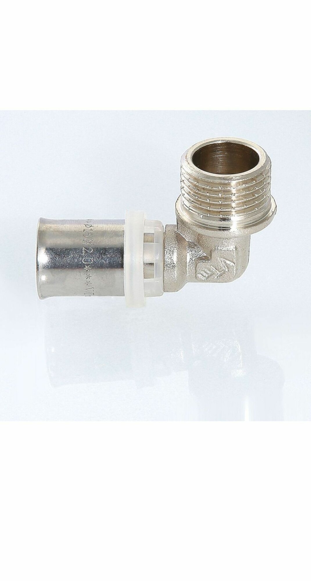 Пресс фитинг угольник Valtec 16x3/4 с наружной резьбой (2шт)