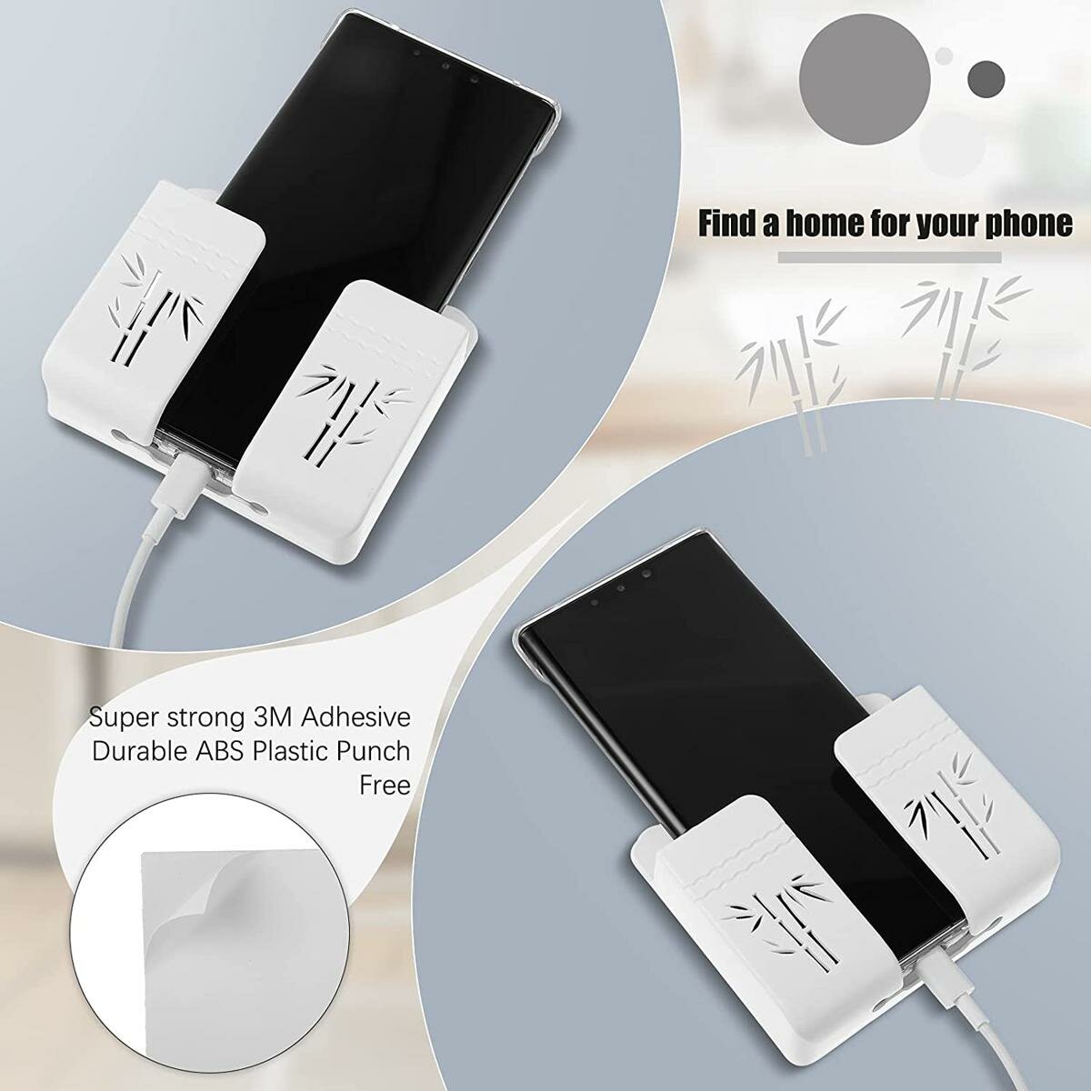 Шт. настенный держатель для мобильного телефона самоклеящиеся кронштейны для зарядки сотового телефона держатели для при