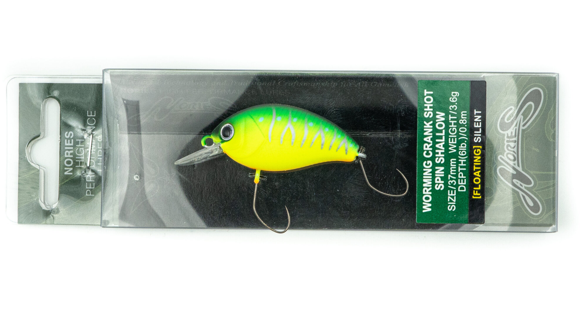 Воблер NORIES WORMING CRANK SHOT SPIN SHALLOW(SILENT) 37mm 3.6гр цвет 13M