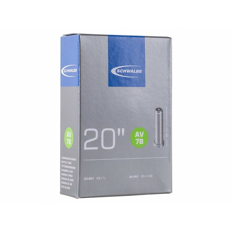 Камера для велосипеда 20x1.00 40мм ниппель AV7B авто SCHWALBE