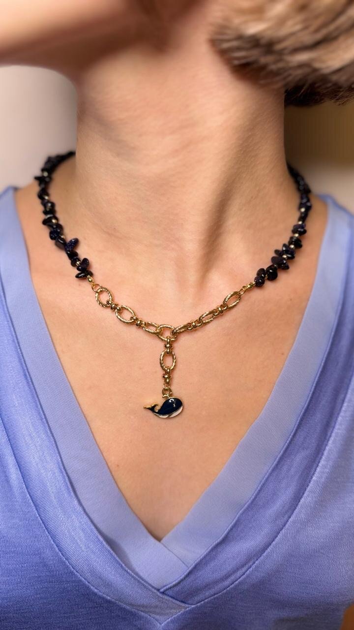 Колье, авантюрин