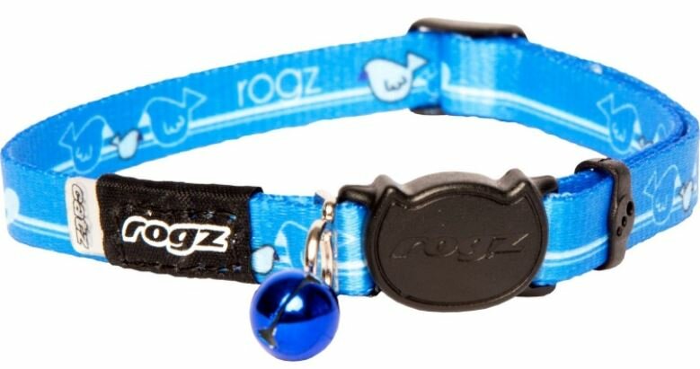 Rogz Ошейник для кошек KiddyCat "Королевские птички", ширина 1,1см, размер 20-31см