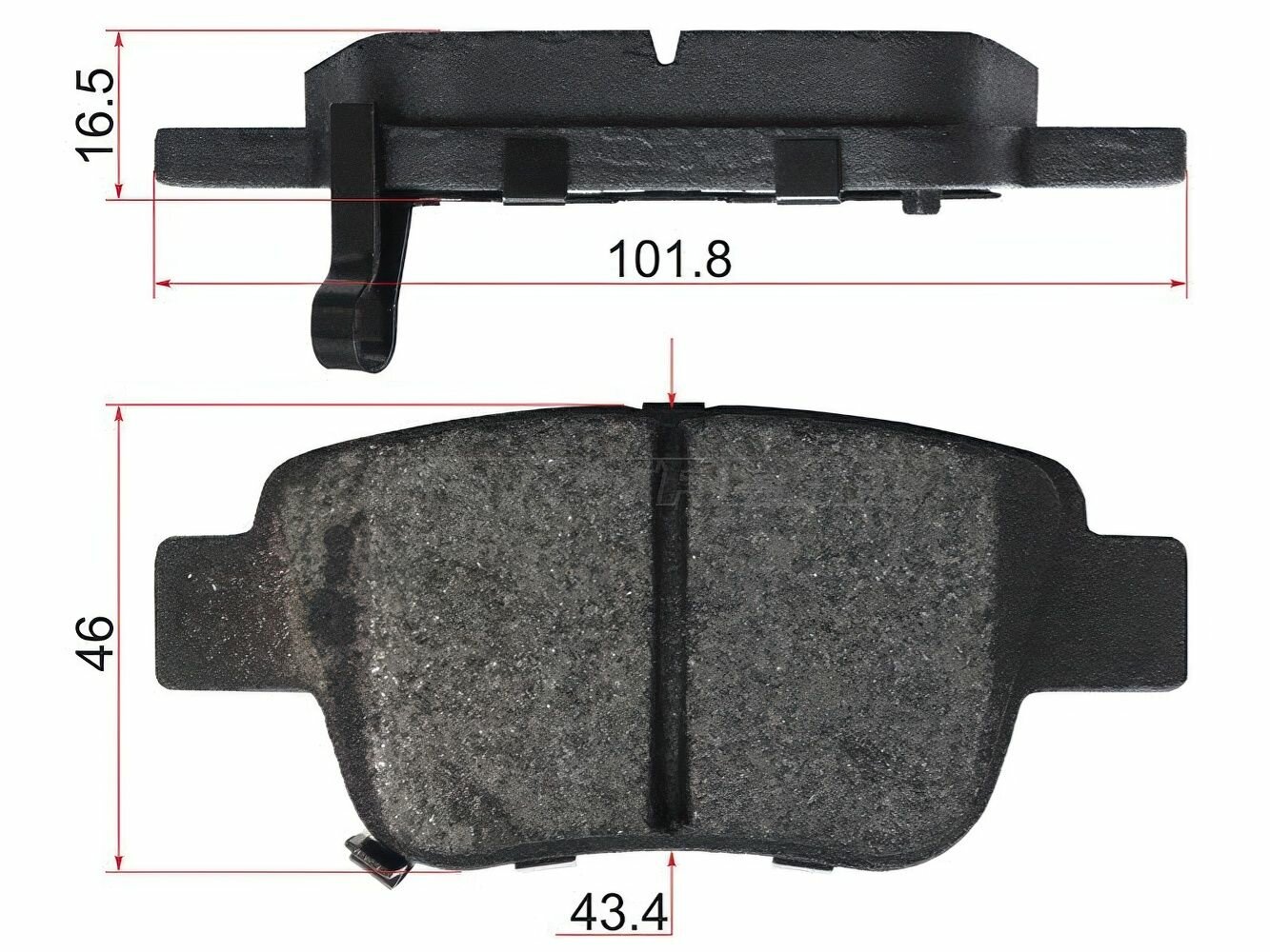 Тормозные колодки задние для Тойота Альфар Веллфайер HV, Авенсис, Королла, Превиа арт ST0446605010 SAT