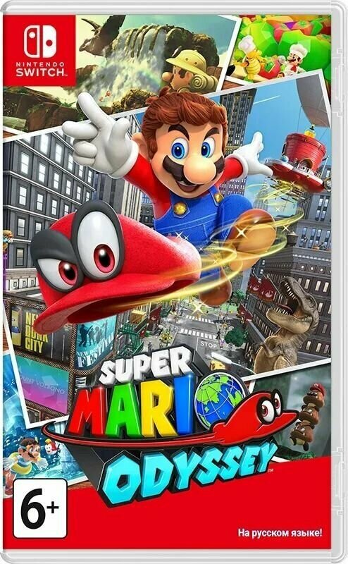 Игра Super Mario Odyssey (Nintendo Switch, Русская версия) + 6