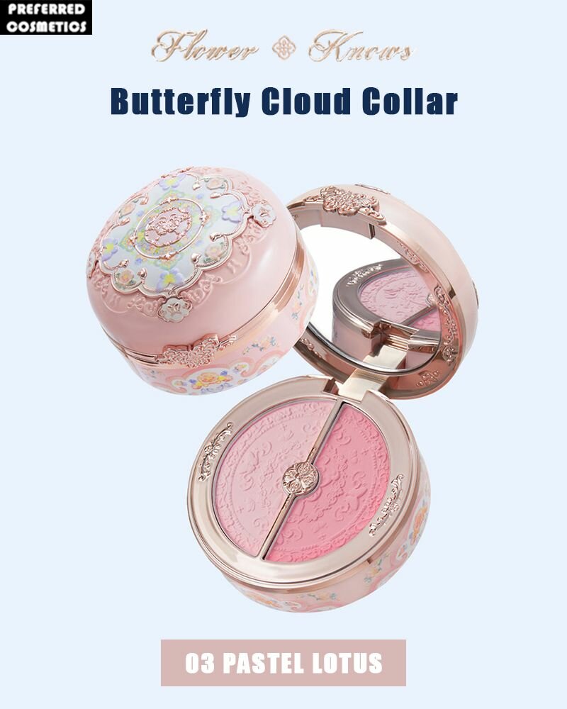 Flower Knows Butterfly Cloud Collar Румяна, 6 г - 03 Pastel Lotus