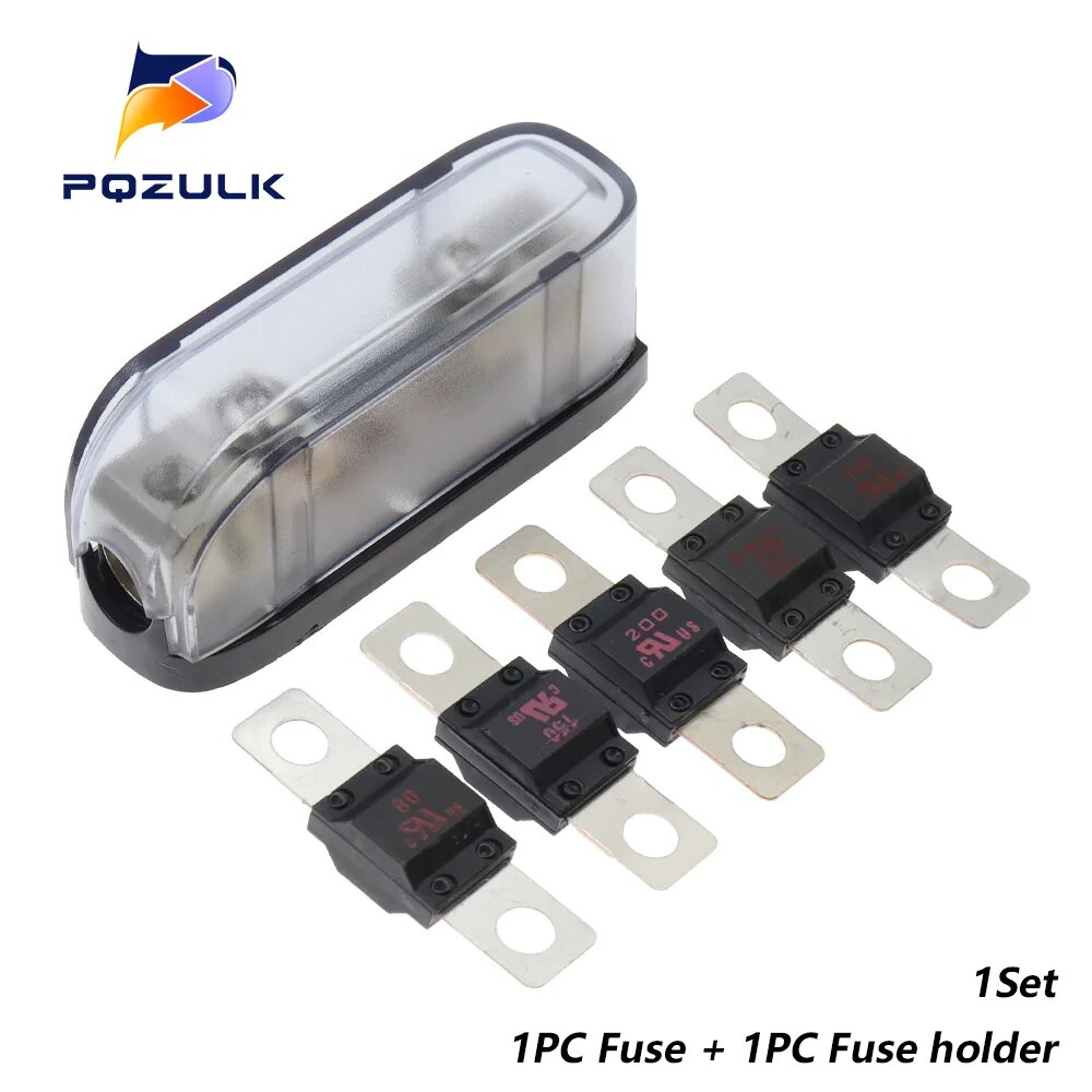 PQZULK Автомобильный блок предохранителей 30А 40А 80А 100А 150А 80A, 1Set Fuse holder-5