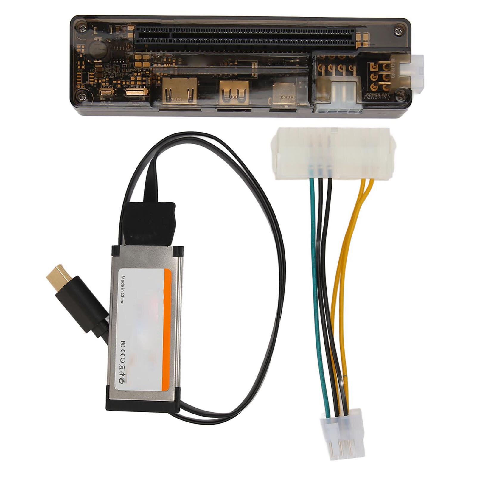 Внешняя независимая док-станция для ноутбука с 6-контактным и 8-контактным разъемом PCIe X16, интерфейсом USB-кабеля для передачи данных, Expresscard EXP GDC.