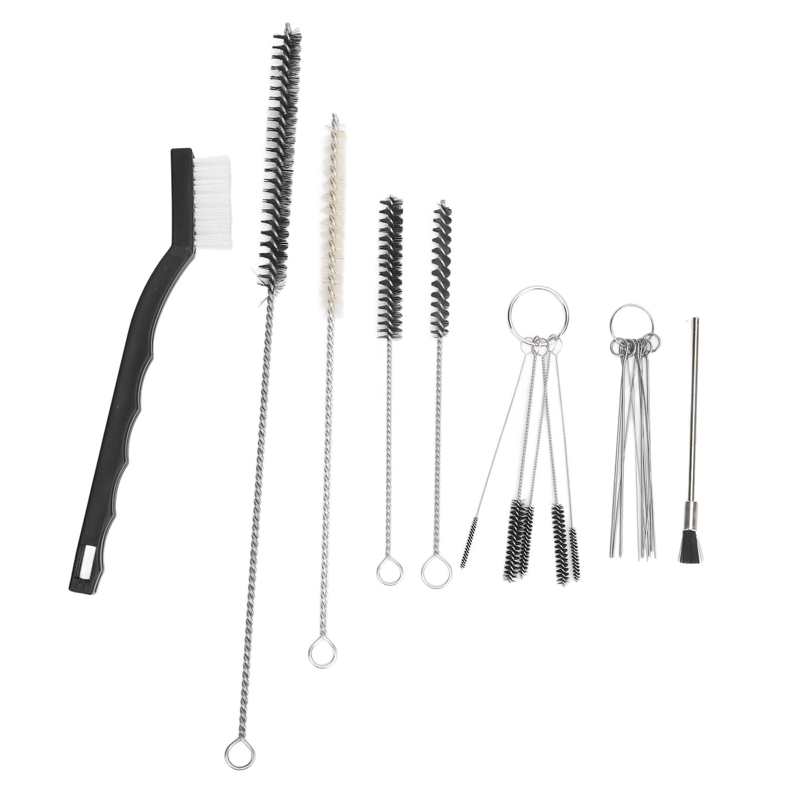 Многофункциональный набор для чистки распылительных инструментов, портативные щетки, игольчатая щетка для чистки сопел аэрографа.