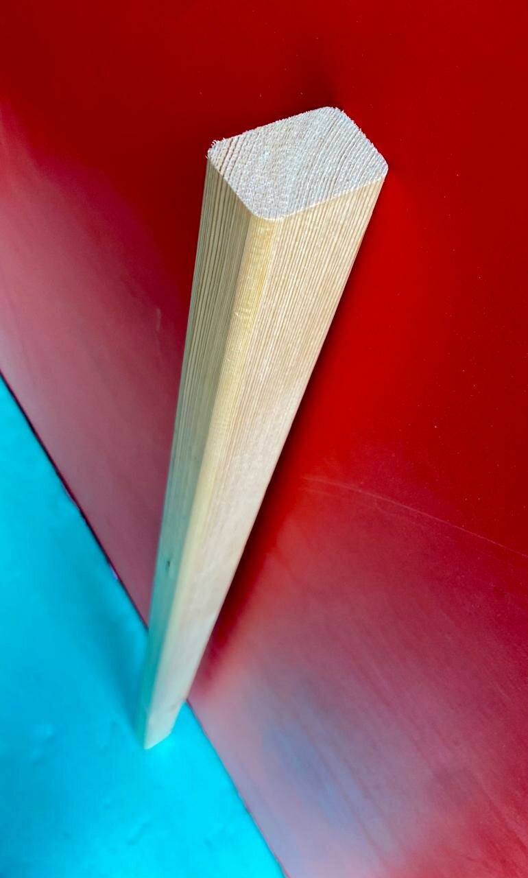 Брусок вальцованный, лиственница сибирская 1000х20х40 8 штуки, сорт "АВ" декоротивная