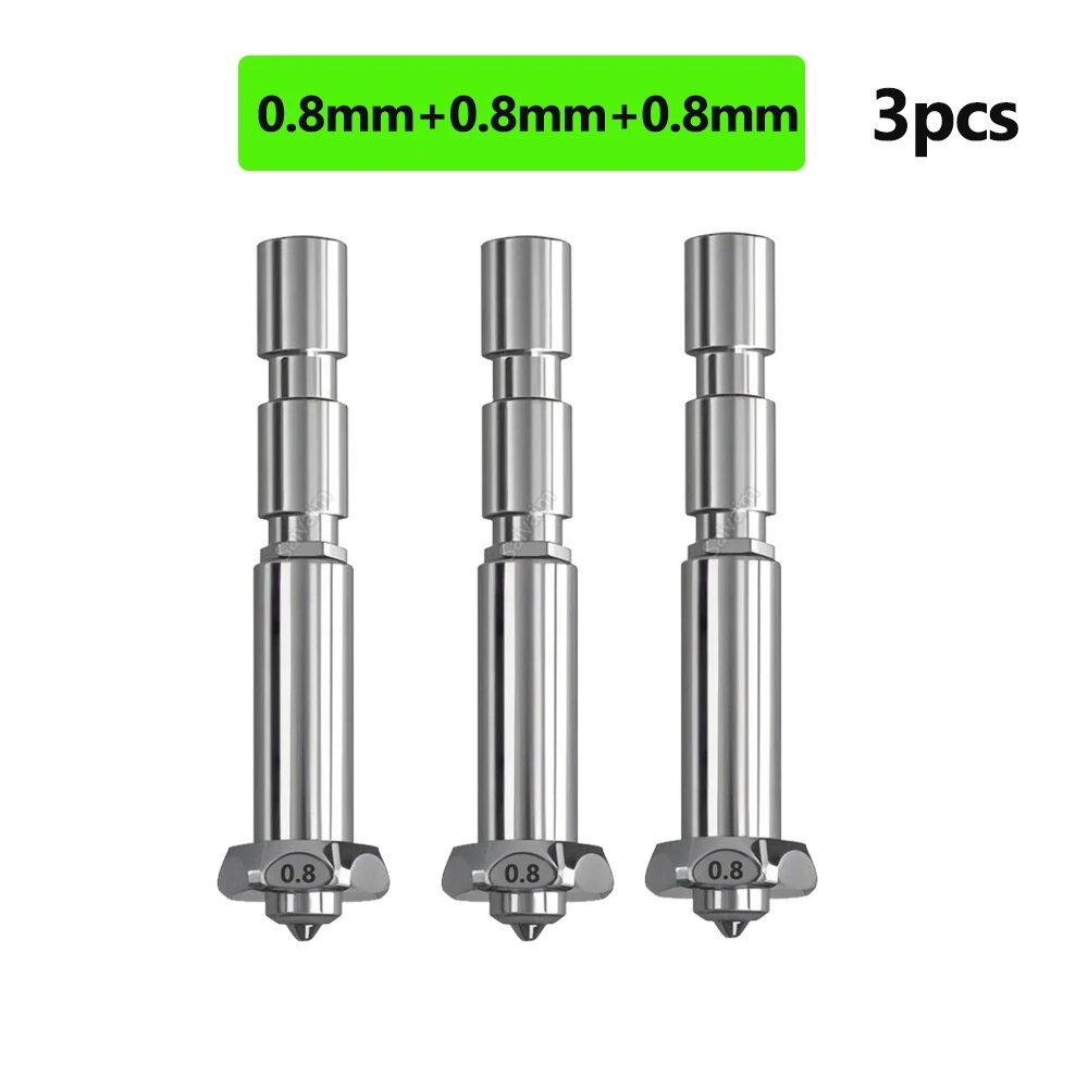 Для Anycubic Kobra 3 Max сопло Hotend Kobra 3 Max Combo быстросменное сопло из закаленной стали 0,4 0,6 0,8 Kobra 3 Max аксессуары 0.8 0.8 0.8