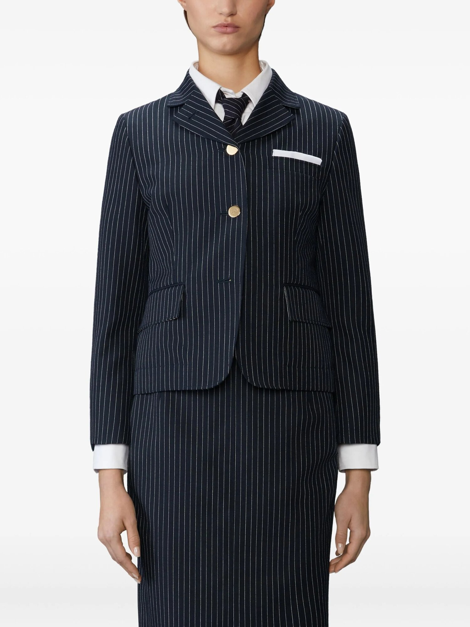 Куртка THOM BROWNE, размер 38, синий — фото 1