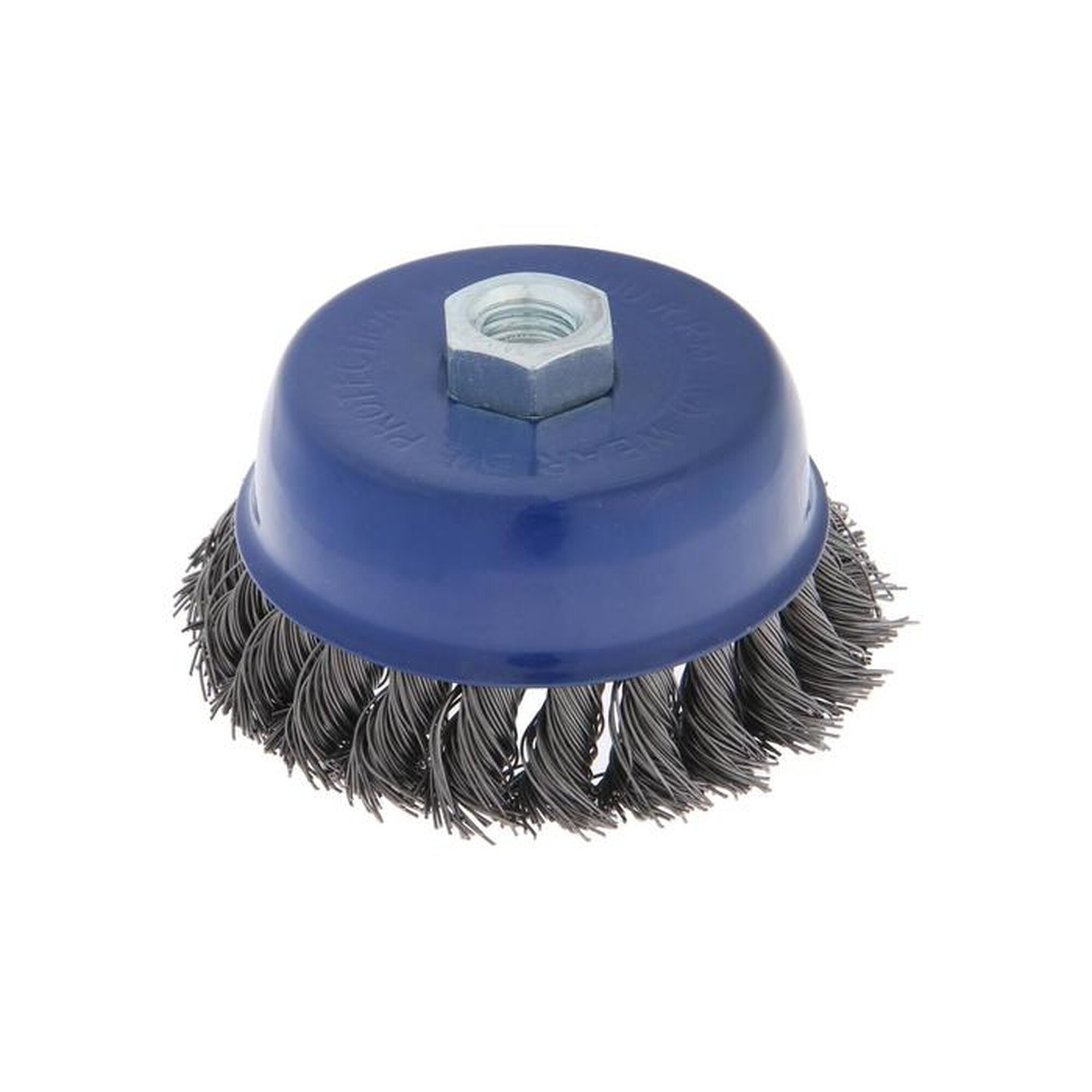 Щетка металлическая для УШМ тундра, крученая проволока, "чашка", М14, 100 мм