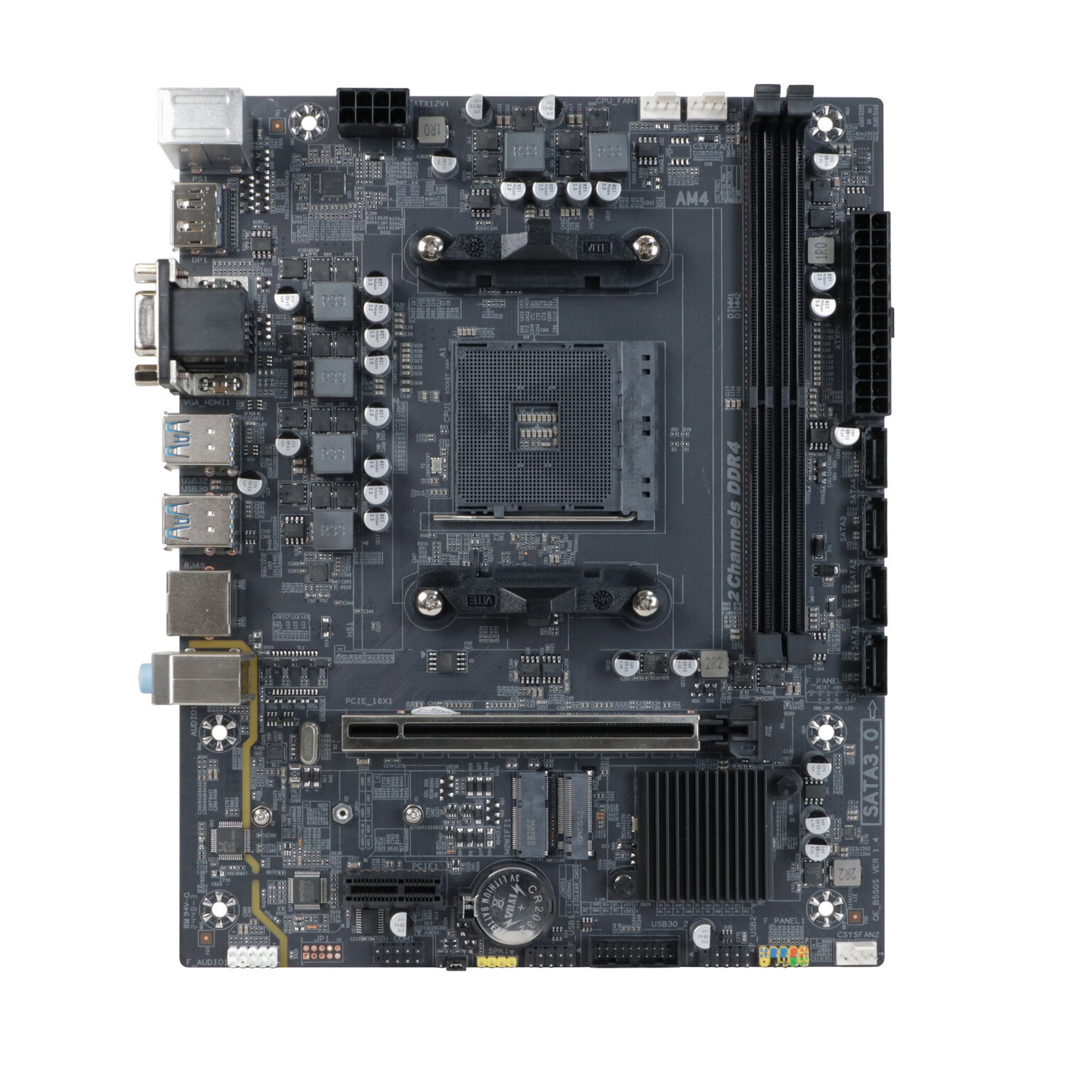 Материнская плата BaseTech A520M-K, SocketAM4, AMD A520, mATX