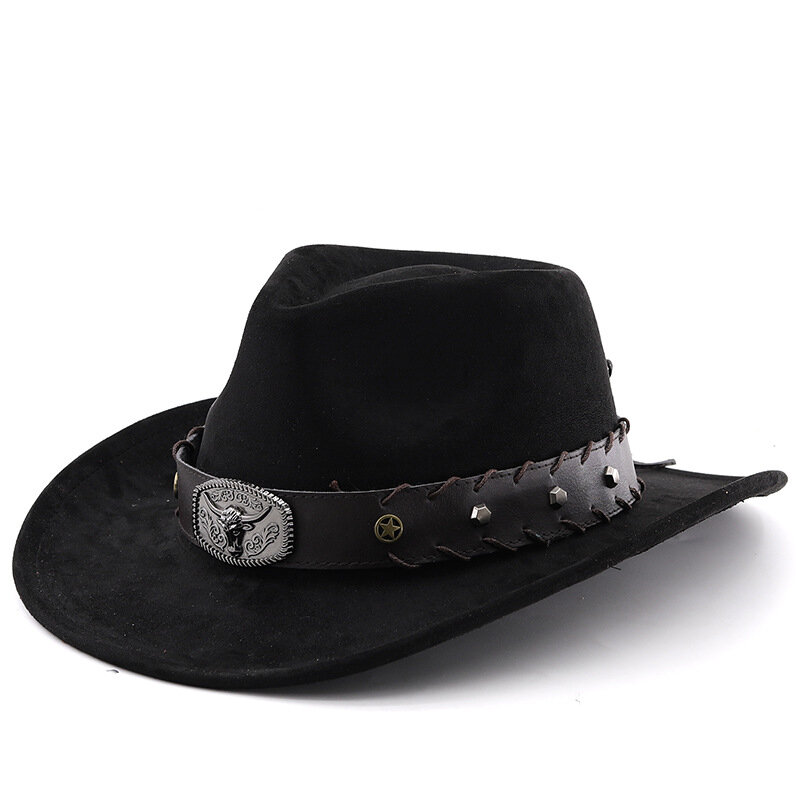 Пояс минотавра, мужская и женская, замшевая, черная, размер M