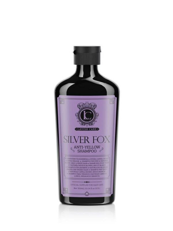 Шампунь для светлых и седых волос мужской Lavish Care "Silver Fox Anti Yellow Shampoo", 300 мл