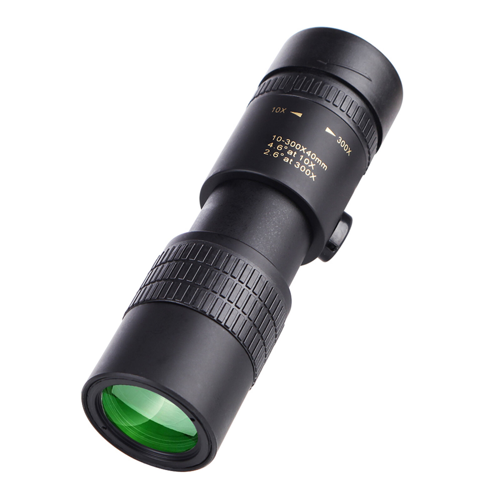 10-300X40mm BAK4 Prism Monocular Telescope Spotting Scope for Adults Bird Watching Camping Hiking