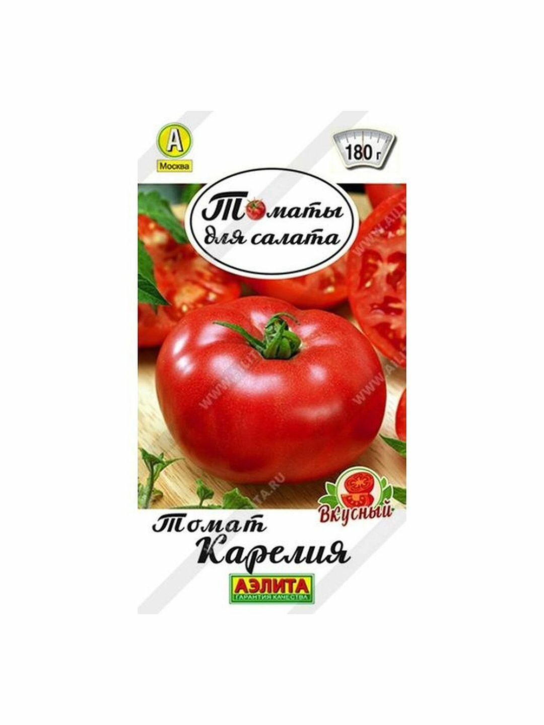 Семена Томат Карелия, низкорослый, раннеспелый, Аэлита - Томаты для салата, 1 пачка - 0.2г семян