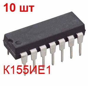Микросхема К155ИЕ1 10 шт. декадный счетчик в DIP-14