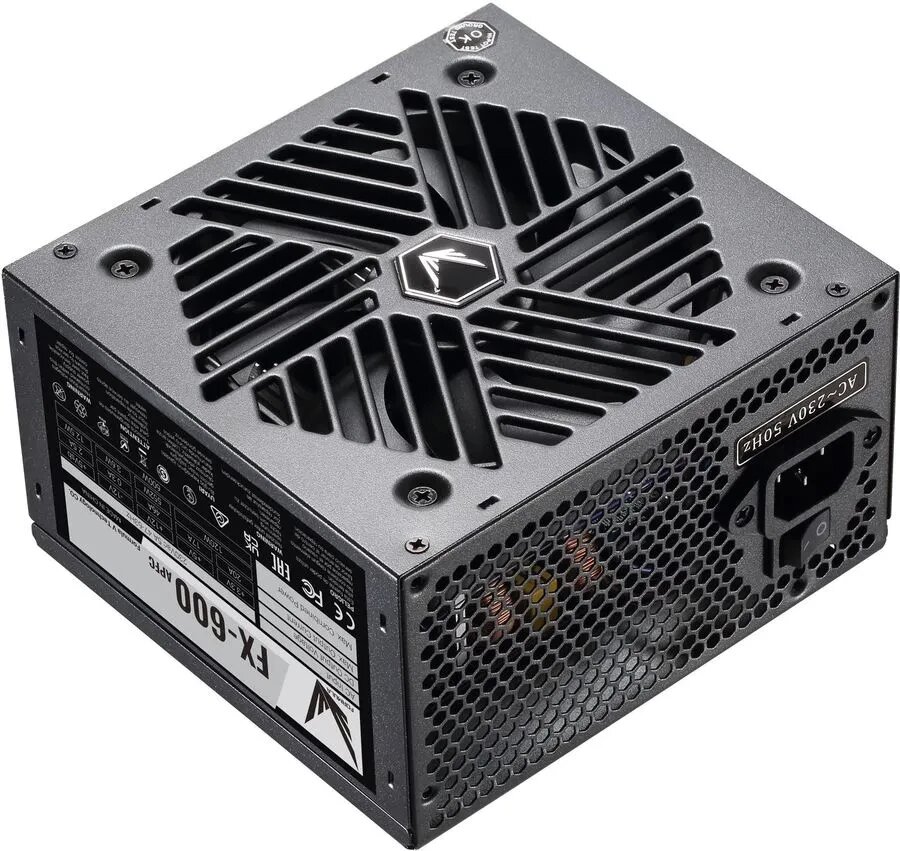 Блок питания Formula FX-600 ATX 600W (24+4+4pin) APFC 120mm fan 5xSATA RTL