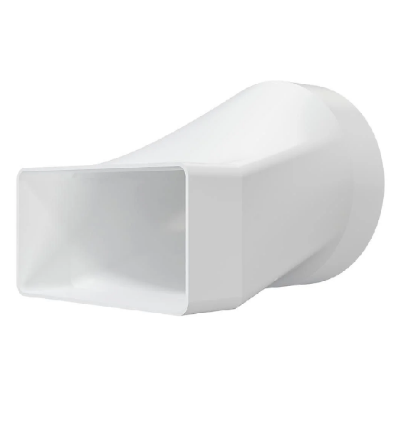 Соединитель эксцентриковый плоского воздуховода с круглым пластик 55х110/D100 ERA 511СП10КП