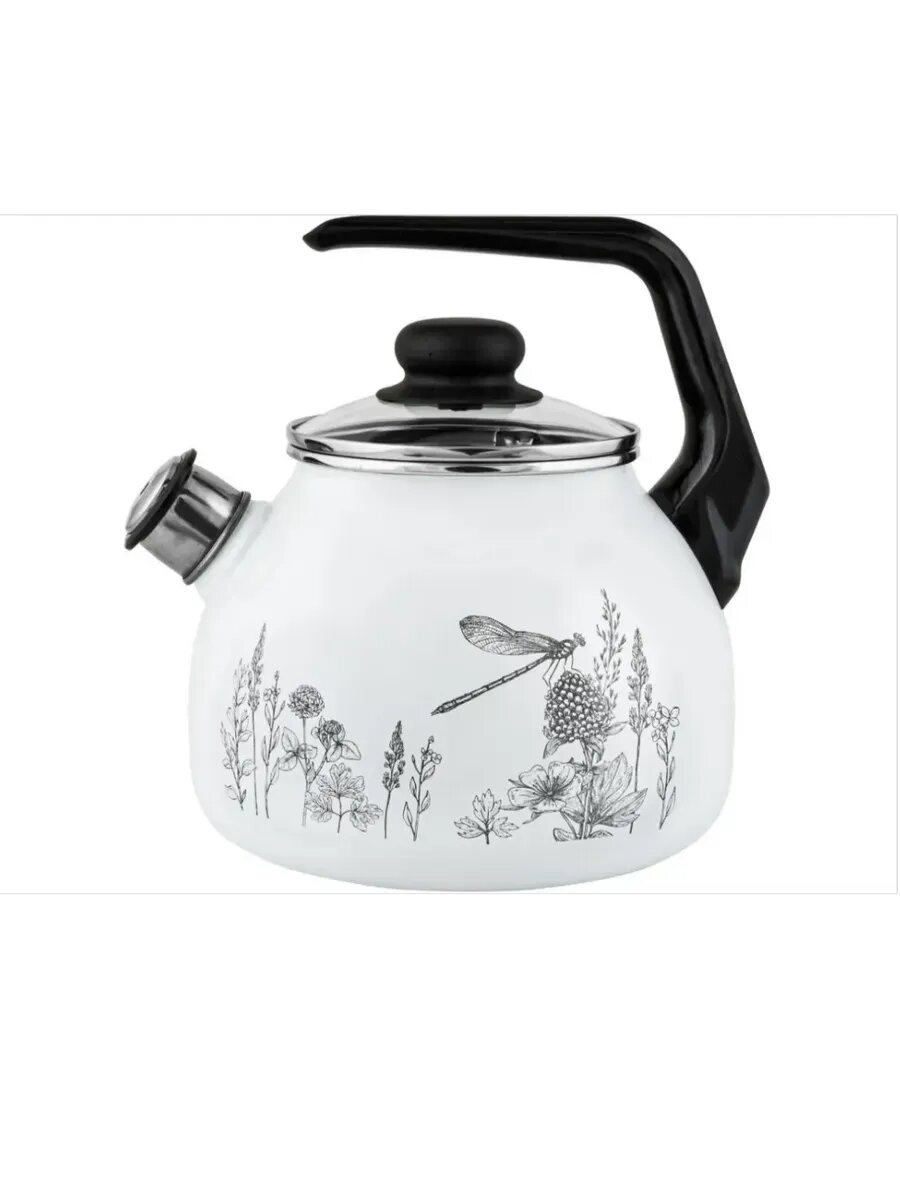 Чайник 4с209я, эмаль 3л, со свистком