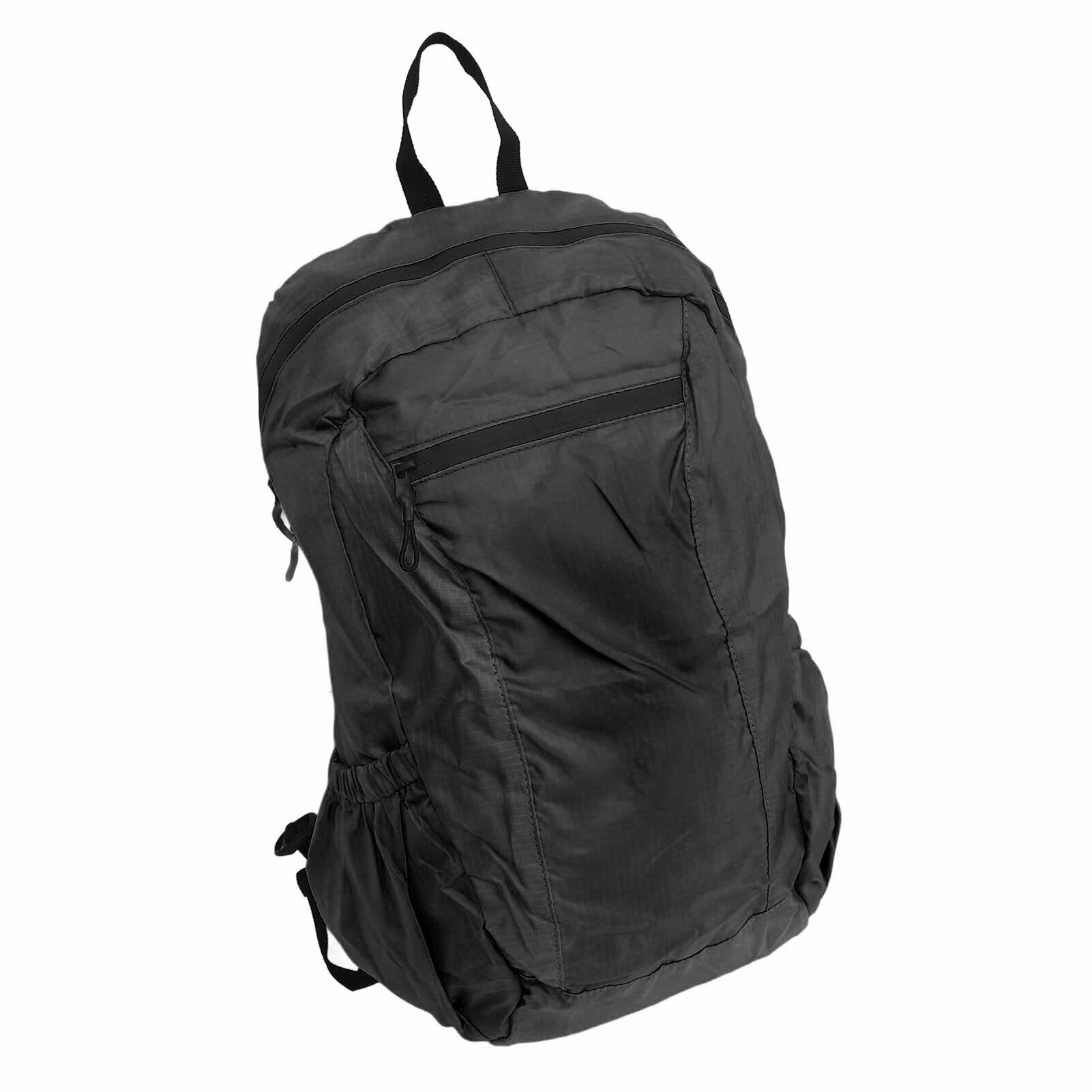 Удобный складной рюкзак 20L из оксфордской ткани, водоотталкивающий, легкий, для походов и путешествий, черный