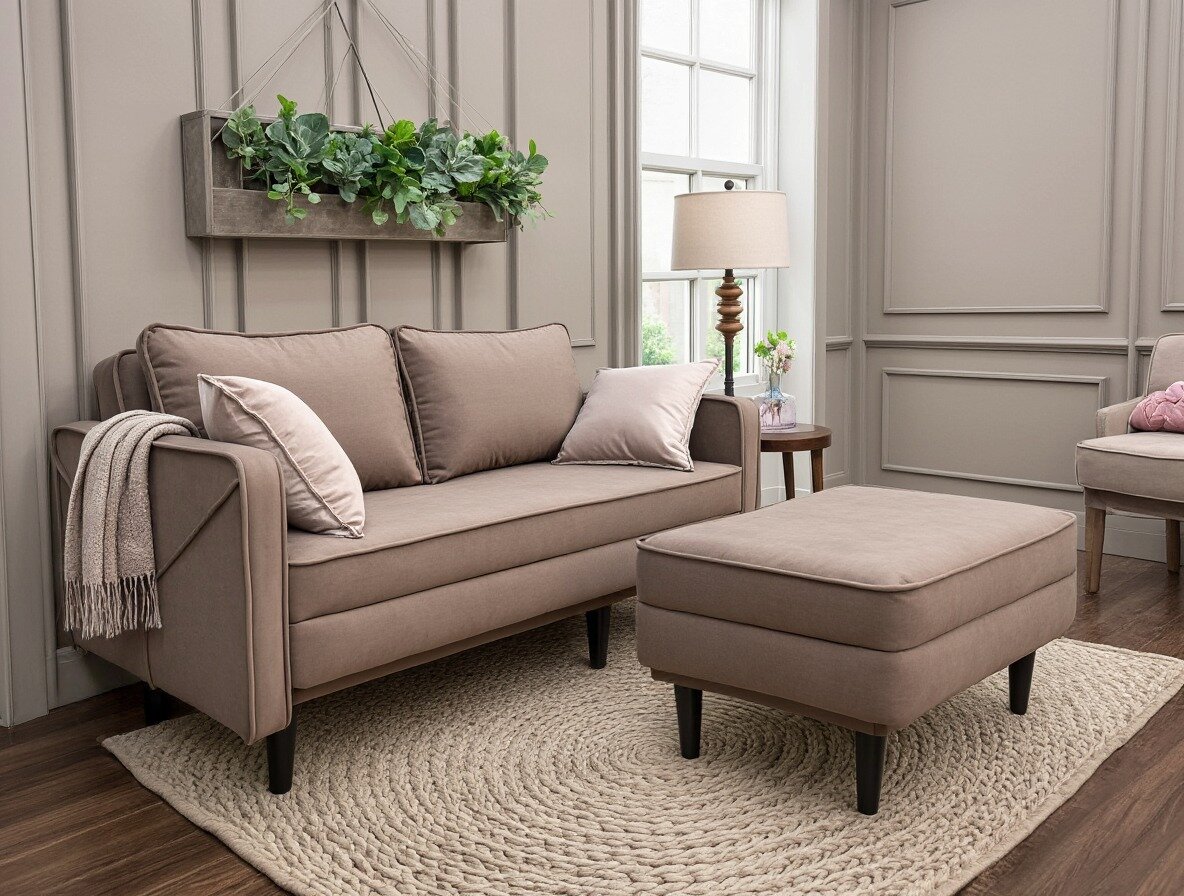 Раскладной диван ДиванРус "Ролс Мини", 136*82 см, велюр, кофейный, с ящиком для белья, аккордеон