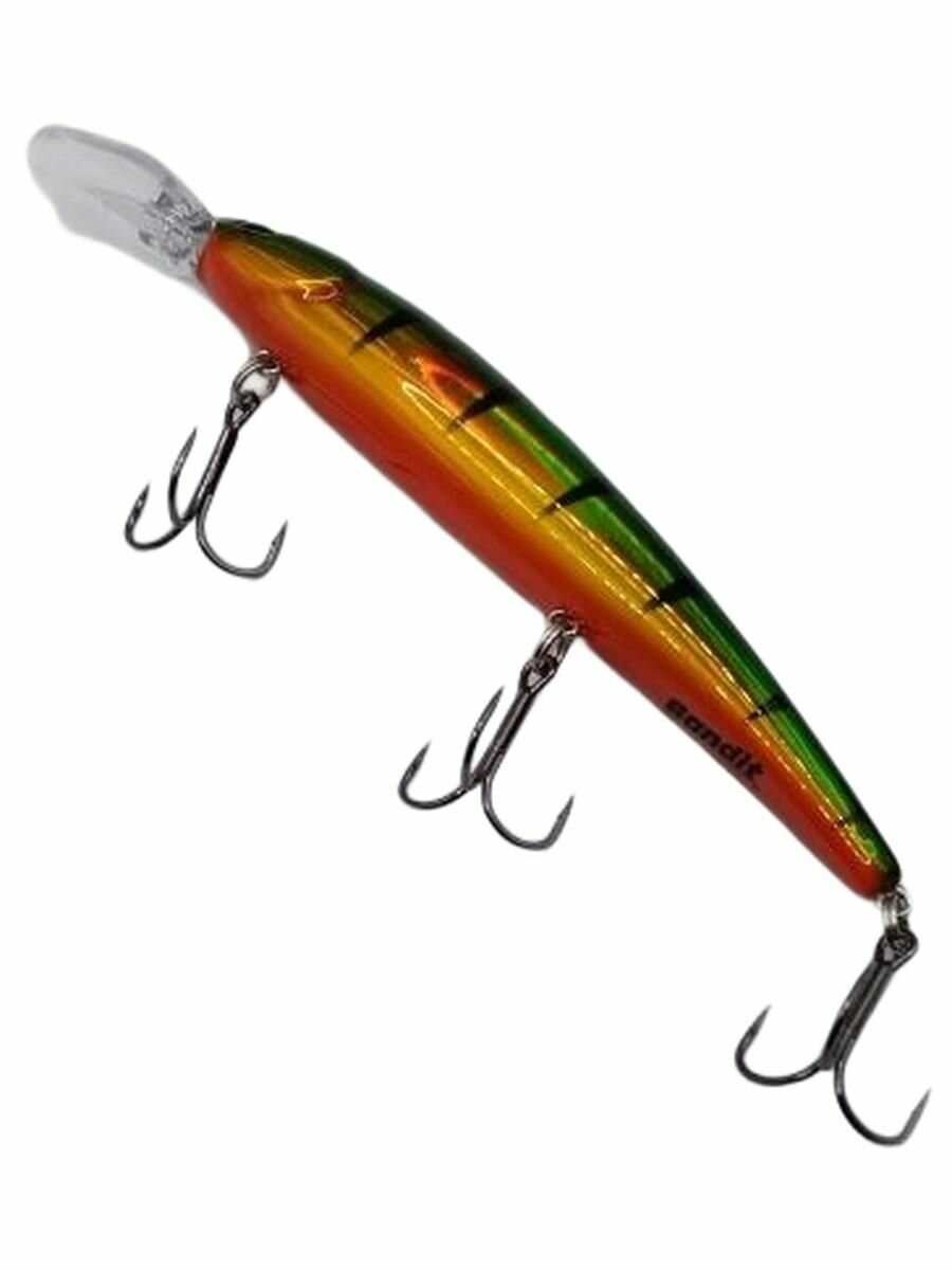 Воблер BANDIT WALLEYE SHALLOW 120 мм 19 г минноу плавающий, глубина 3 м, для щуки, окуня