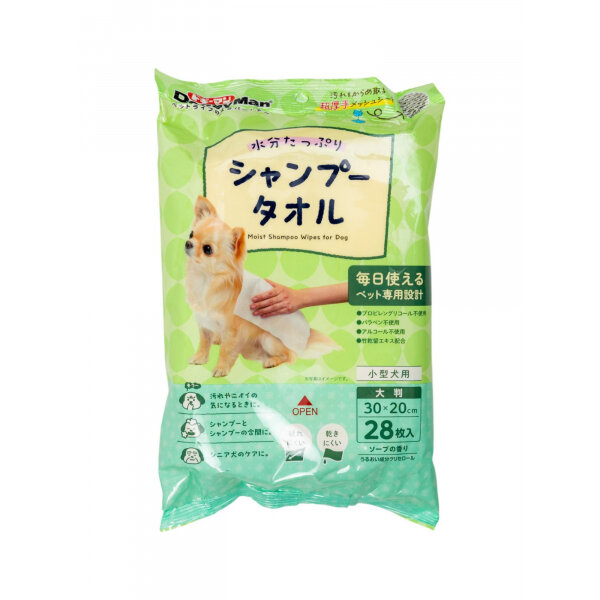 Japan Premium Pet Влажные полотенца для собак мелких пород "Экспресс купание"