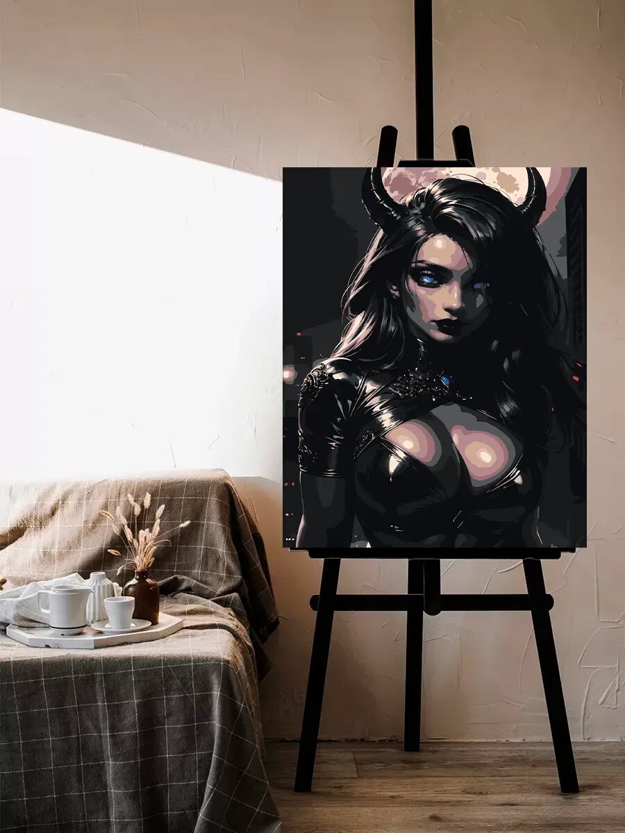 Картина по номерам Демонесса