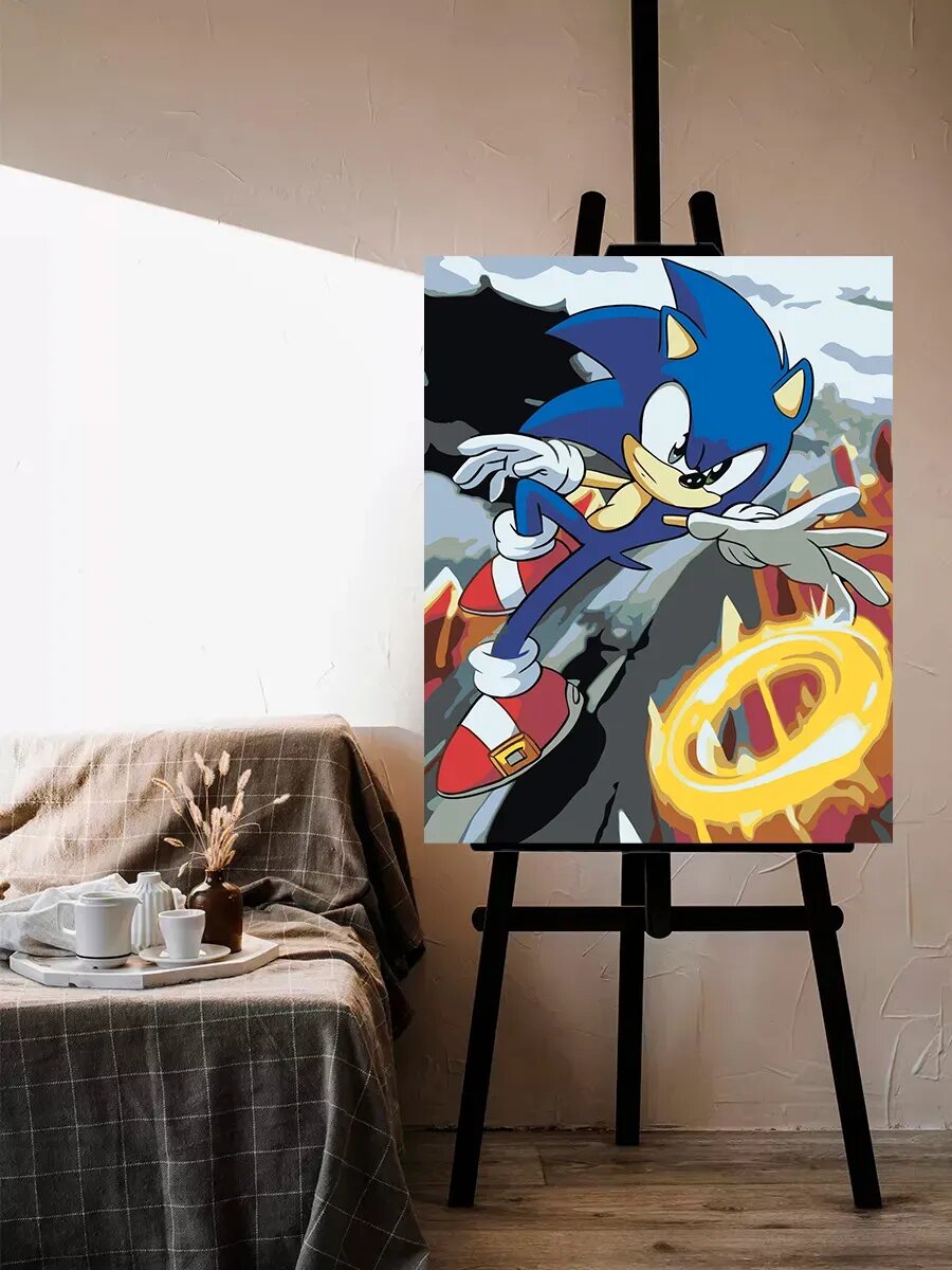 Картина по номерам Соник