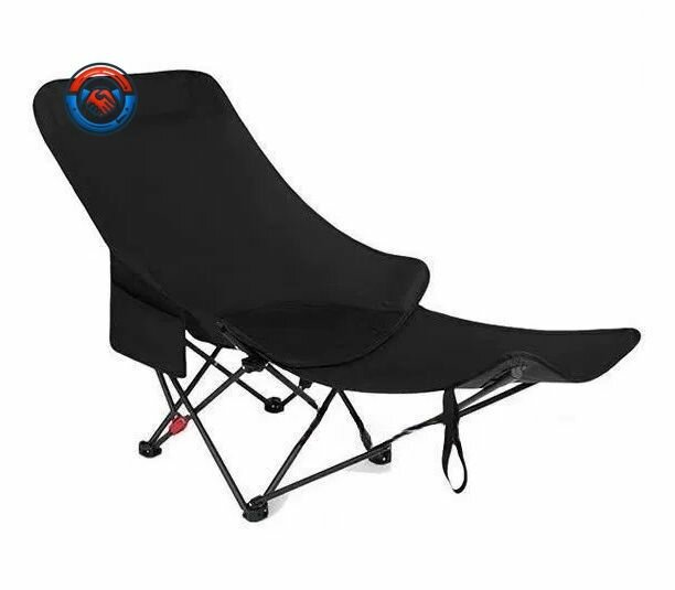 Раскладное кресло для отдыха на природе и даче, складное, с подставкой для ног, углеродистая сталь, простой стиль, компактное, черный/хаки/зеленый