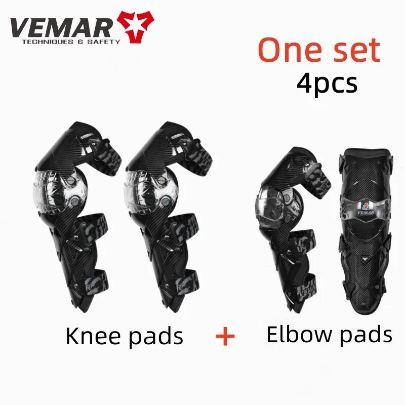 Защитный наколенник VEMAR для мотокросса, Аксессуары для езды на мотоцикле и велосипеде, мотоэкипировка мужская защита спины мото защита мотоциклиста наколенники мотозащита мотоботы для эндуро мотокросс экипировка, мото, Черный