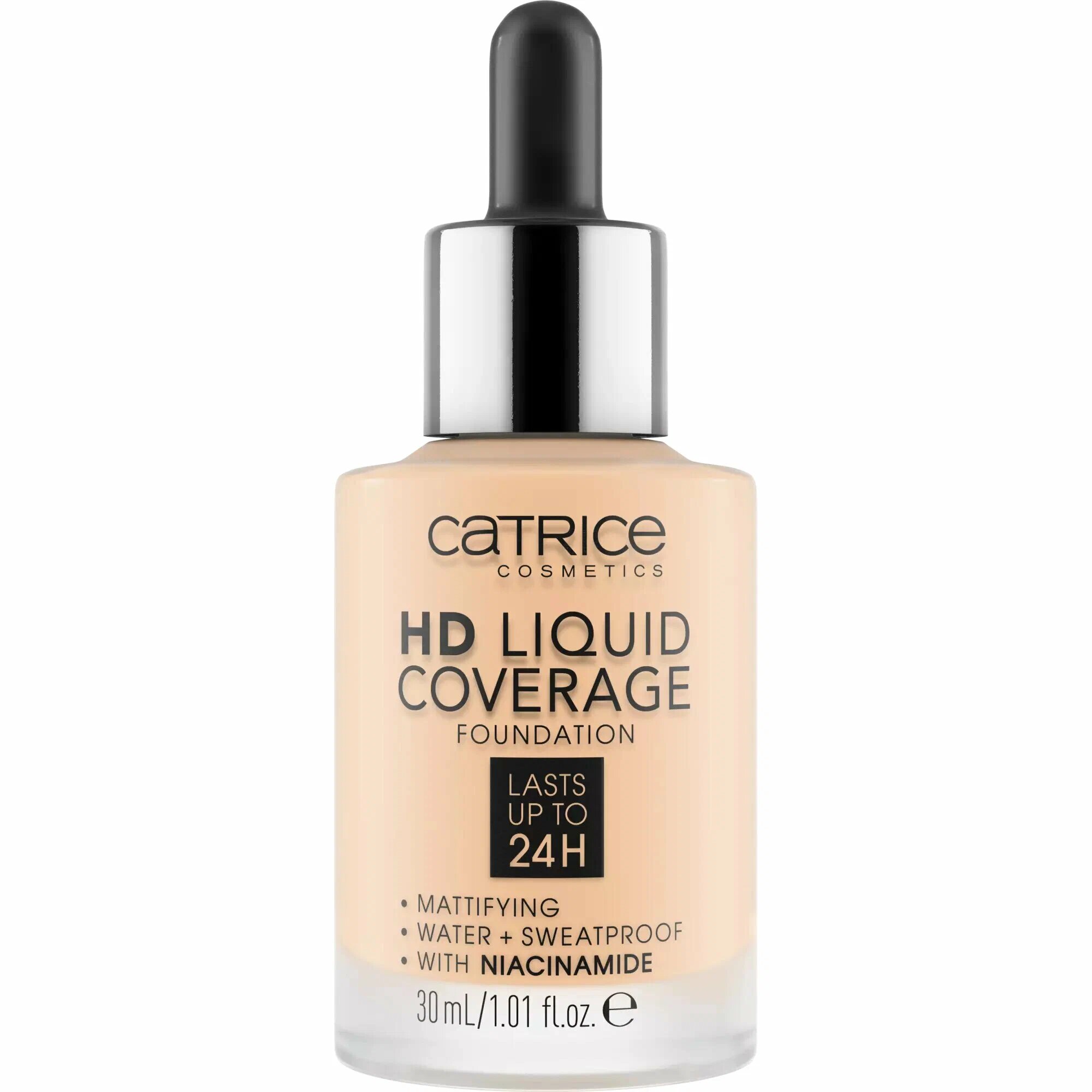 CATRICE тональная крем HD Liquid Coverage Foundation №002 Porcelain Beige