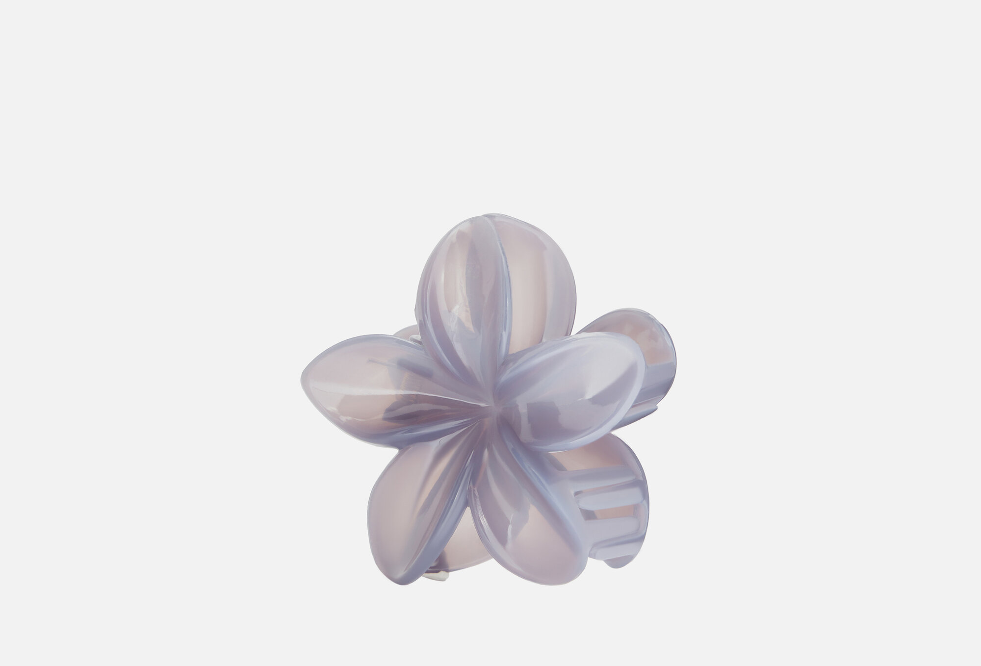 Краб для волос ART LUX цветок серо-голубой