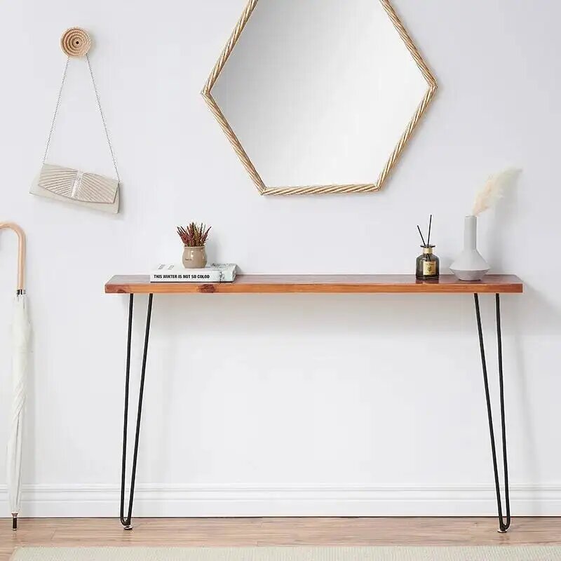 Гламурный уникальный консольный столик, современный классический стол для хранения в прихожей, угловой стол, простая мебель для пожилых людей, гостиная, 60x20x80cm