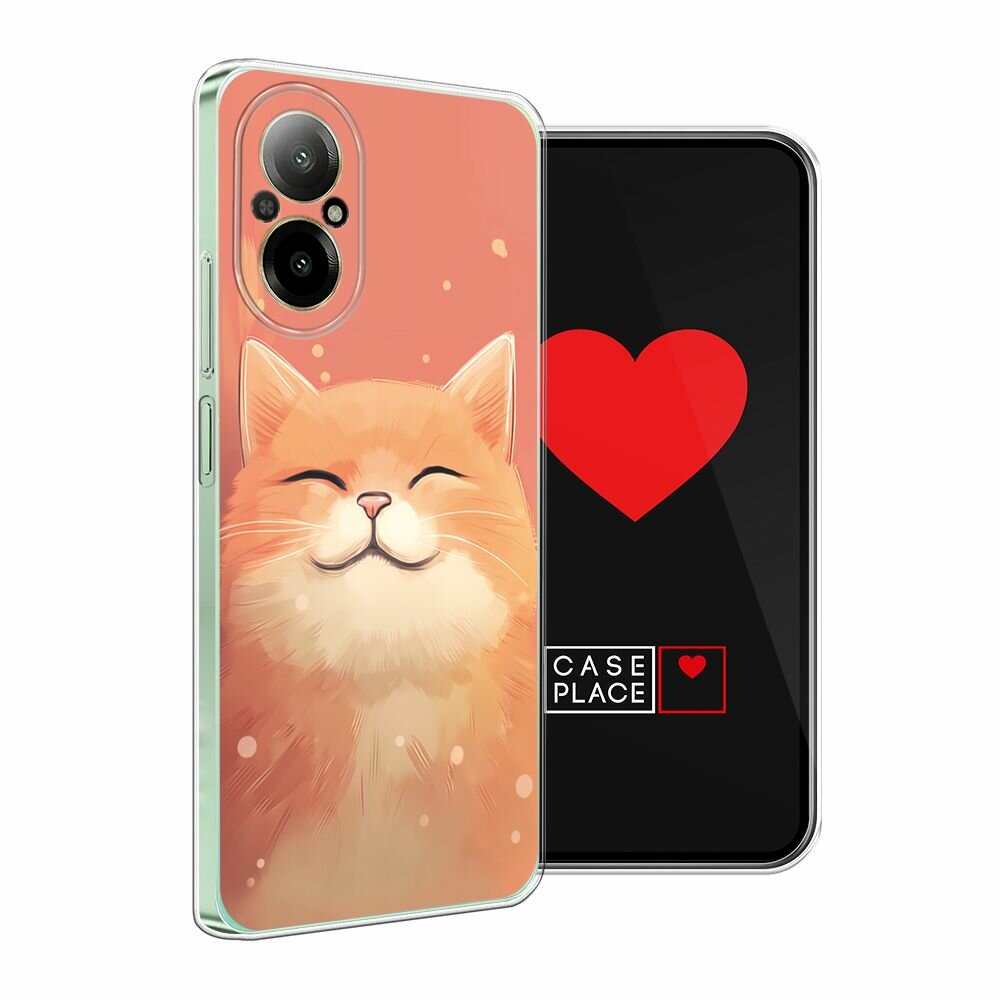 Чехол на Realme C67 4G / Реалми C67 4G с принтом "Довольный рыжий котик" — фото 1