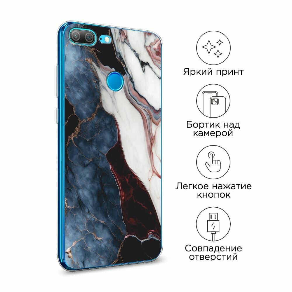 Чехол на Honor 9 Lite / Хонор 9 Лайт с принтом "Благородный мрамор" — фото 1