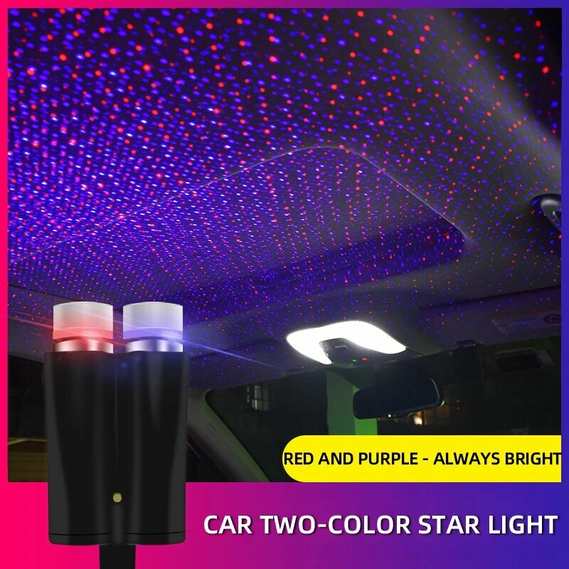 1 Шт. USB LED Проектор Звездного Неба Для Автомобиля, Лампа Для Создания Атмосферы Ночного Style B