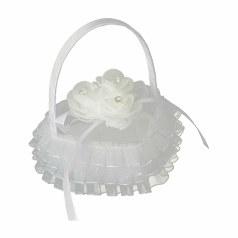 Элегантная кружевная подушечка для колец, ручной держатель для свадебных аксессуаров, - Модель G