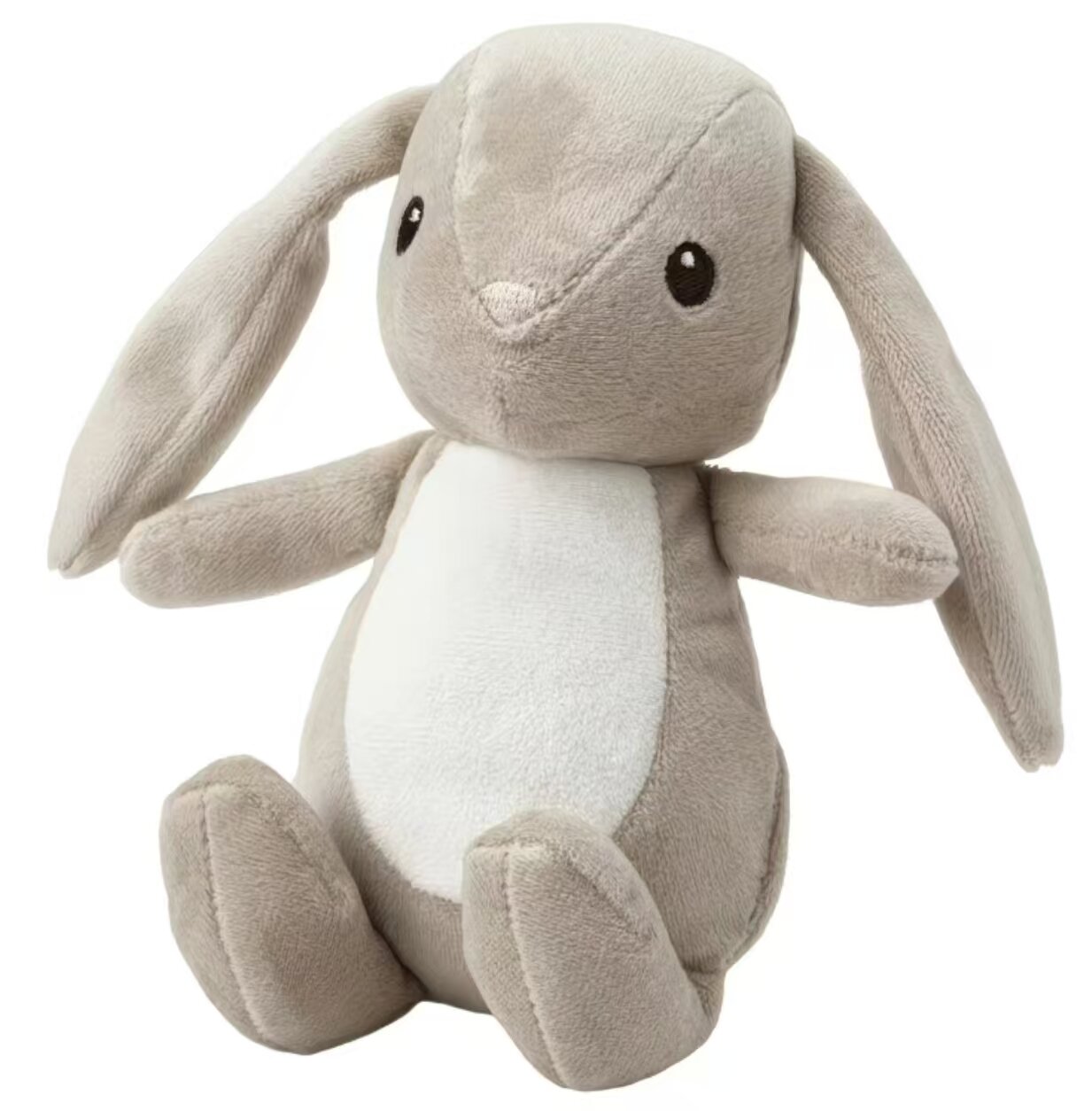 Мягкая игрушка IKEA "Зайчик", на руку, 21см, бежевая, для развития моторики