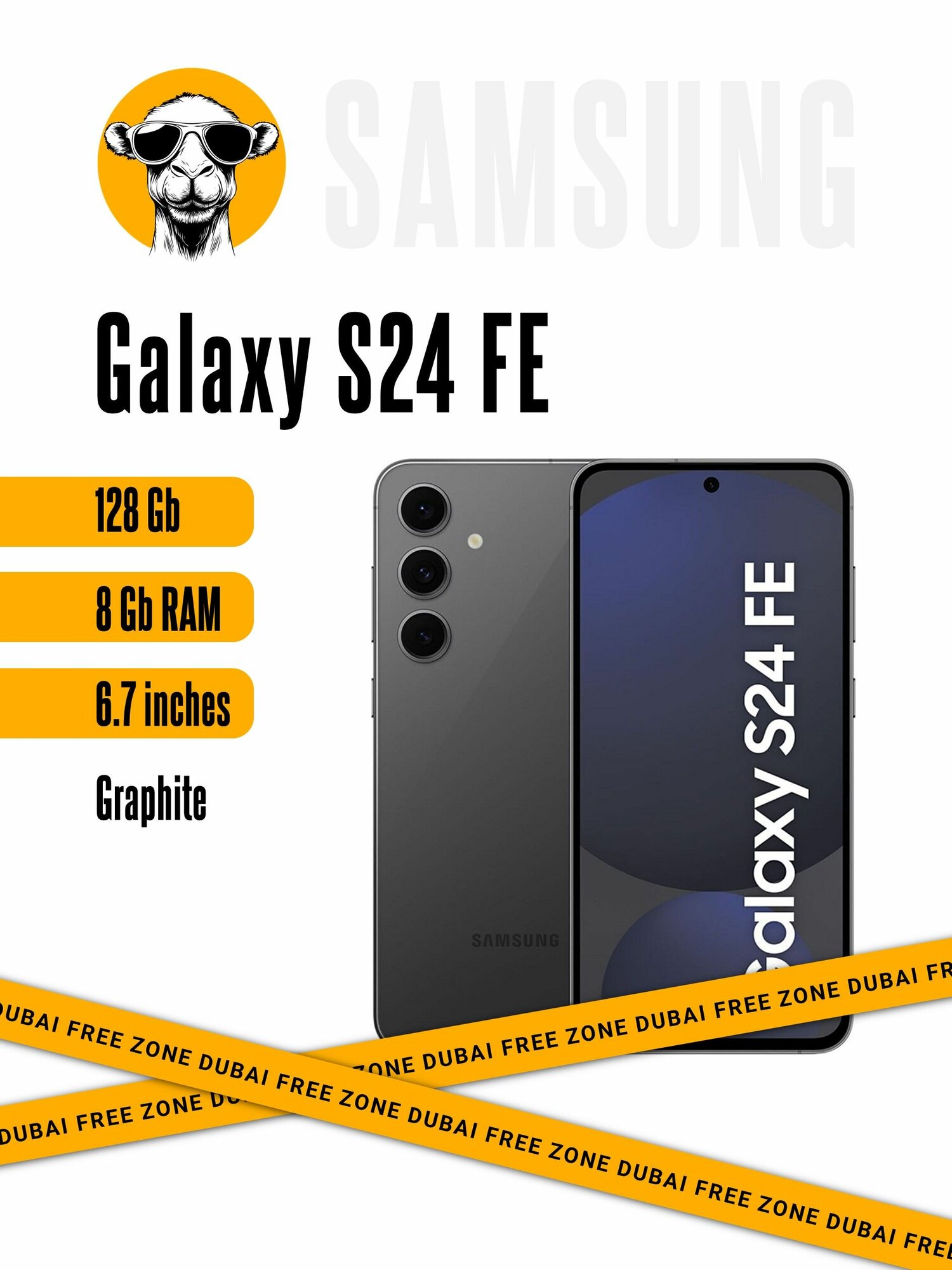 Смартфон Samsung Galaxy S24 FE 8/128Gb Graphite/Графитовый