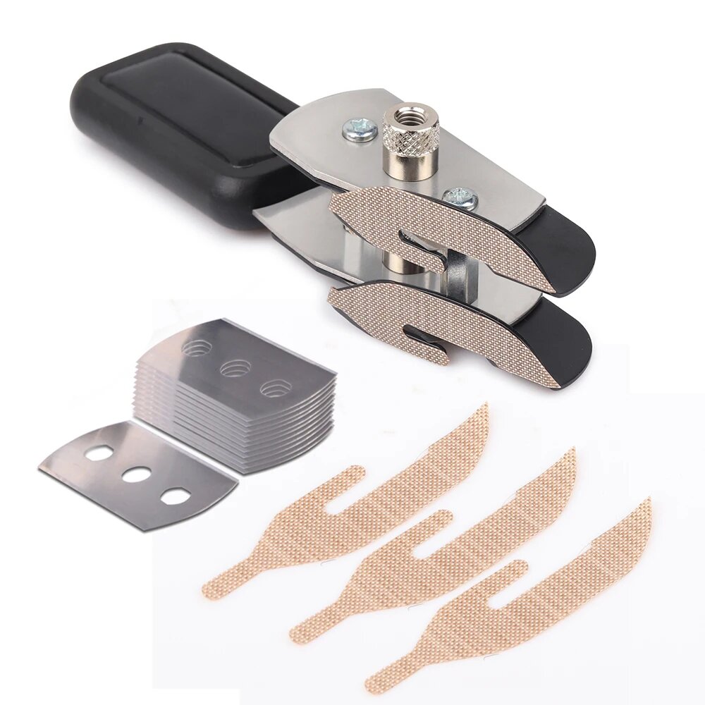 Двусторонний виниловый резак FOSHIO для обертывания автомобиля + 10 лезвий