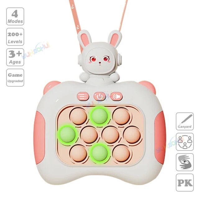 Усовершенствованная электронная игрушка для снятия стресса с помощью нажатия, игра с быстрым нажатием, игрушка для снятия стресса со сжатием, игрушка «Бей крота», сенсорная игрушка.