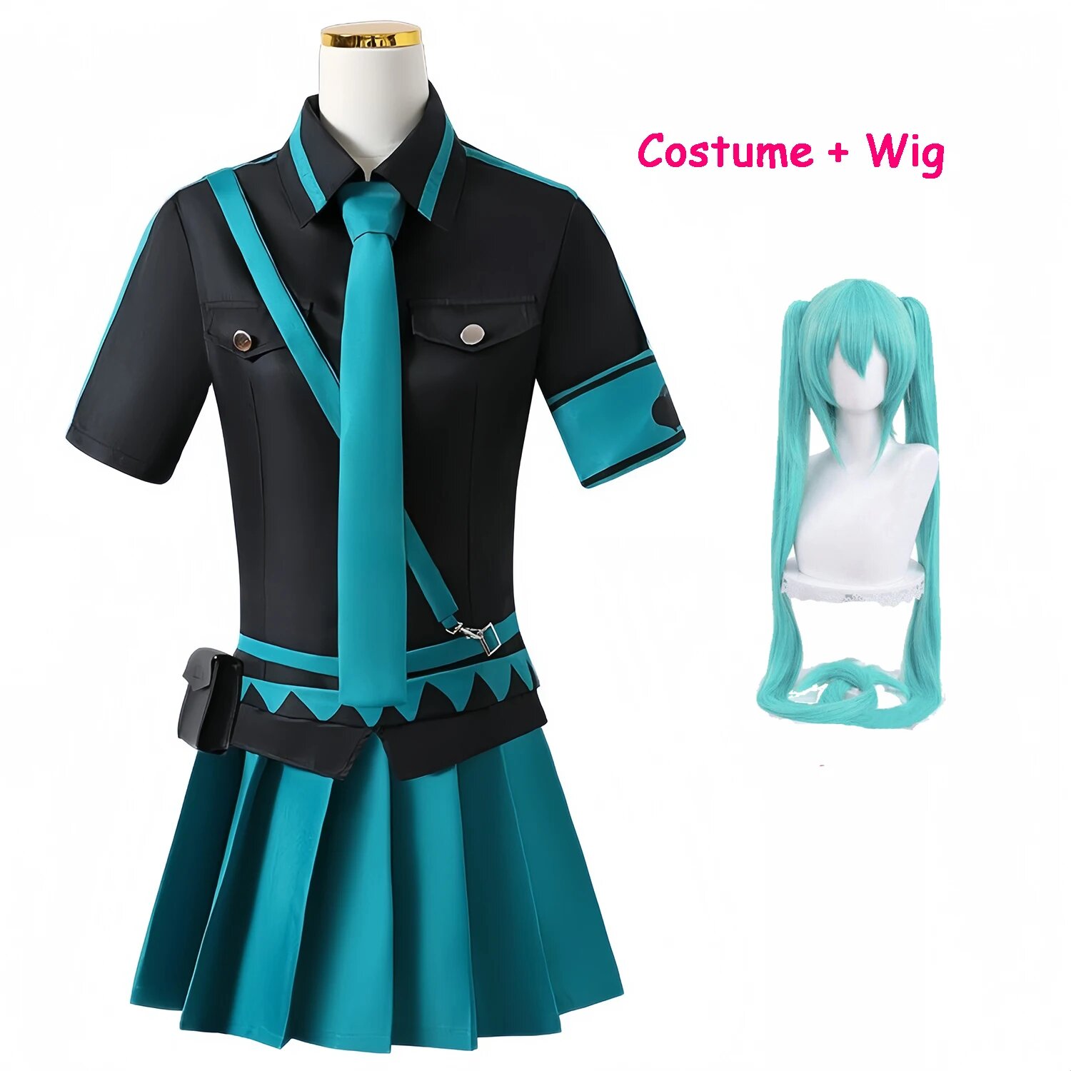 Love Is War Miku Косплей Костюм S, Costume Wig