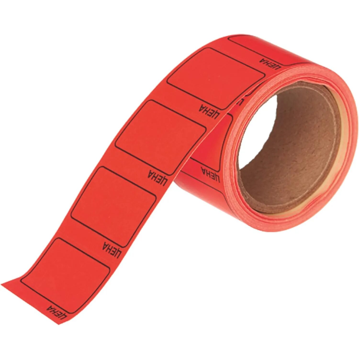 Ценники самоклеящиеся Цена 35x25мм, красная 250шт/рул, 5 рул/уп